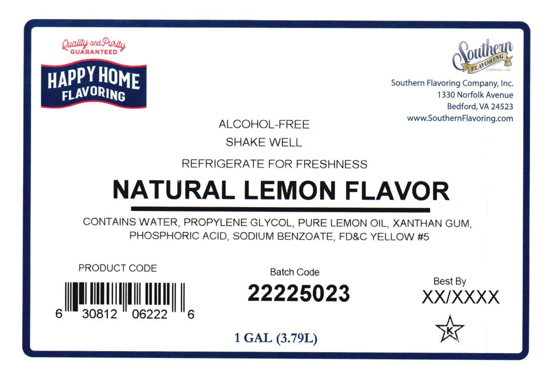 Natural Lemon Flavor – Southern Flavoring Company